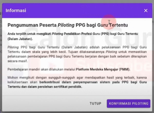 Cara Konfirmasi Kesediaan Peserta Piloting PPG Daljab 2024 di SIMPKB - NaikPangkat.com